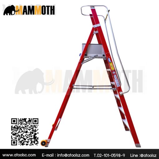 บันไดไฟเบอร์กลาสมีราวกันตก-บันไดไฟเบอร์กลาสติดล้อ-นำเข้าจากต่างประเทศย ...